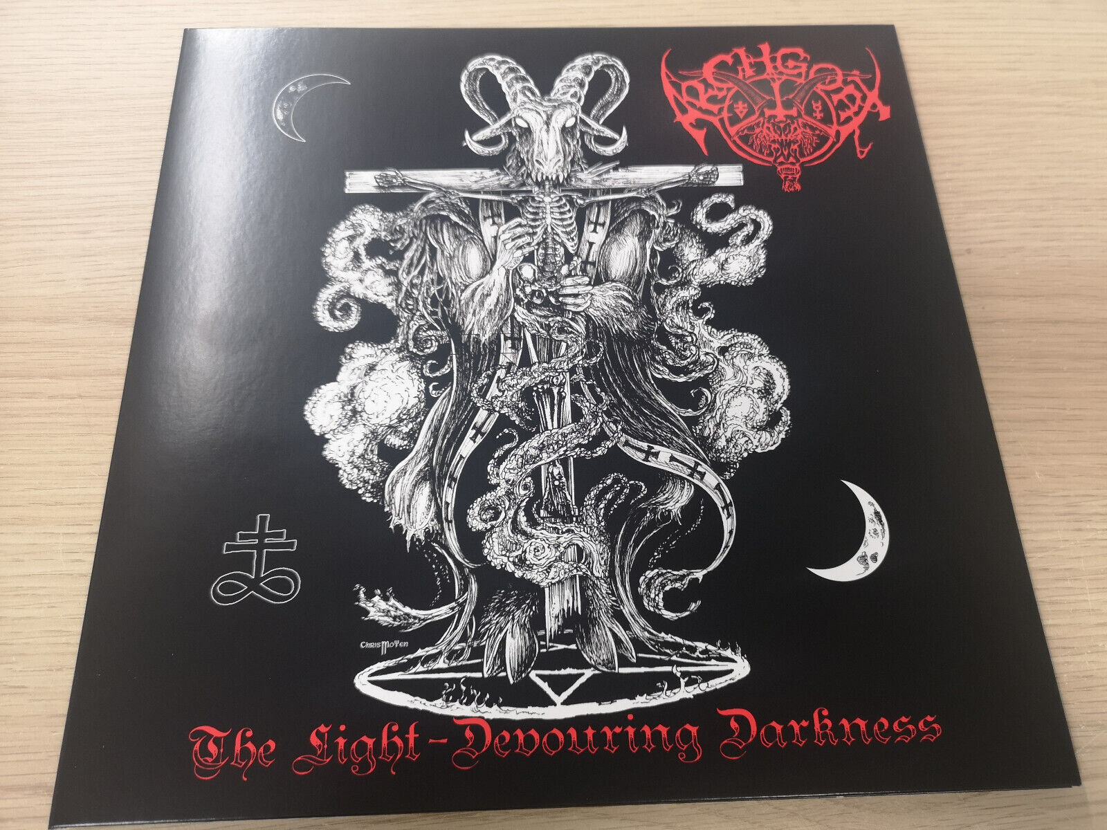Archgoat "The Light-Devouring Darkness" NEW Re Red/Black Vinyl w/ Book – bassin-maquette
