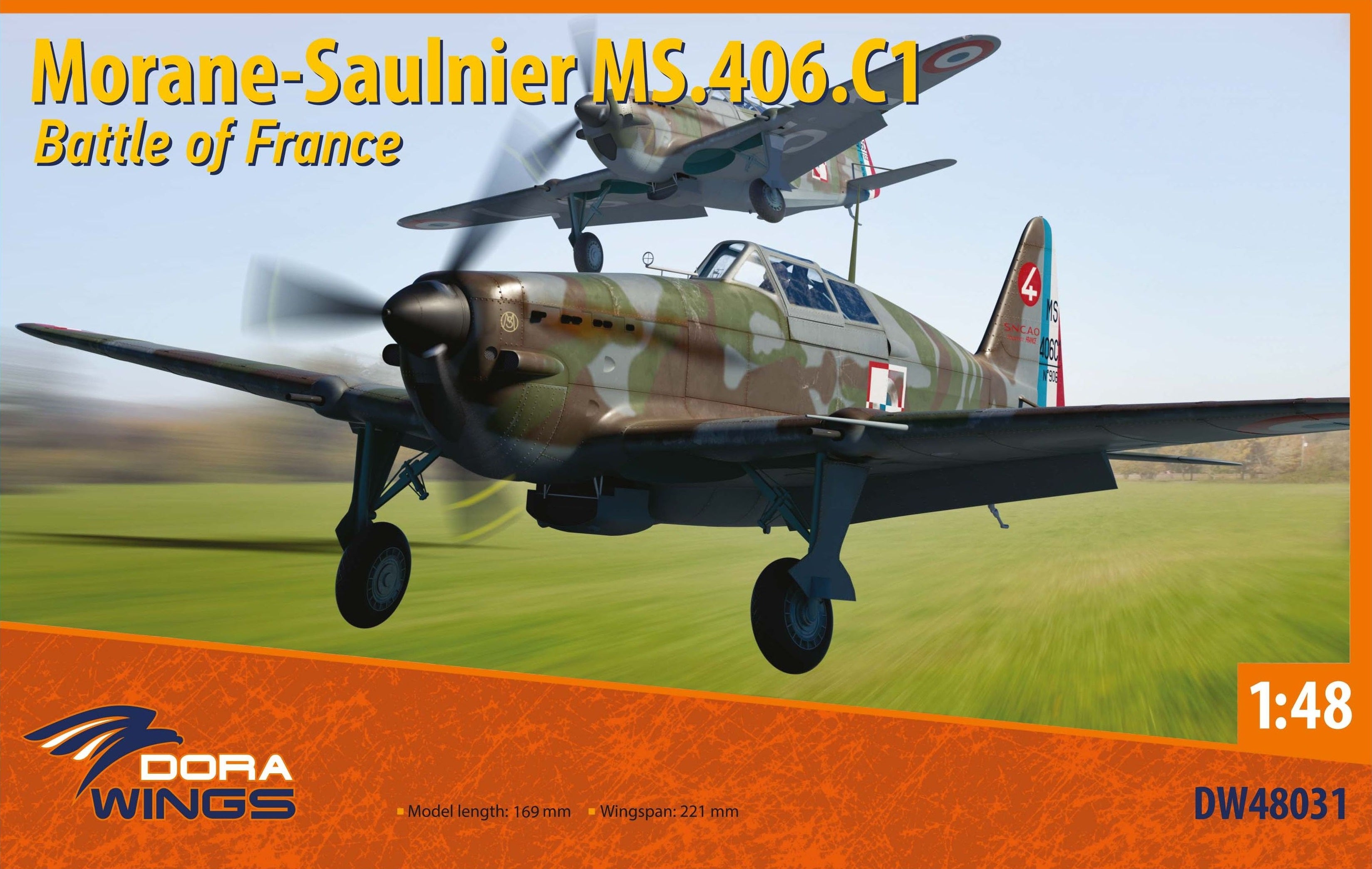 Morane-Saulnier MS 406.C1 "Battle of France" - DORA WINGS 1/48 – bassin ...