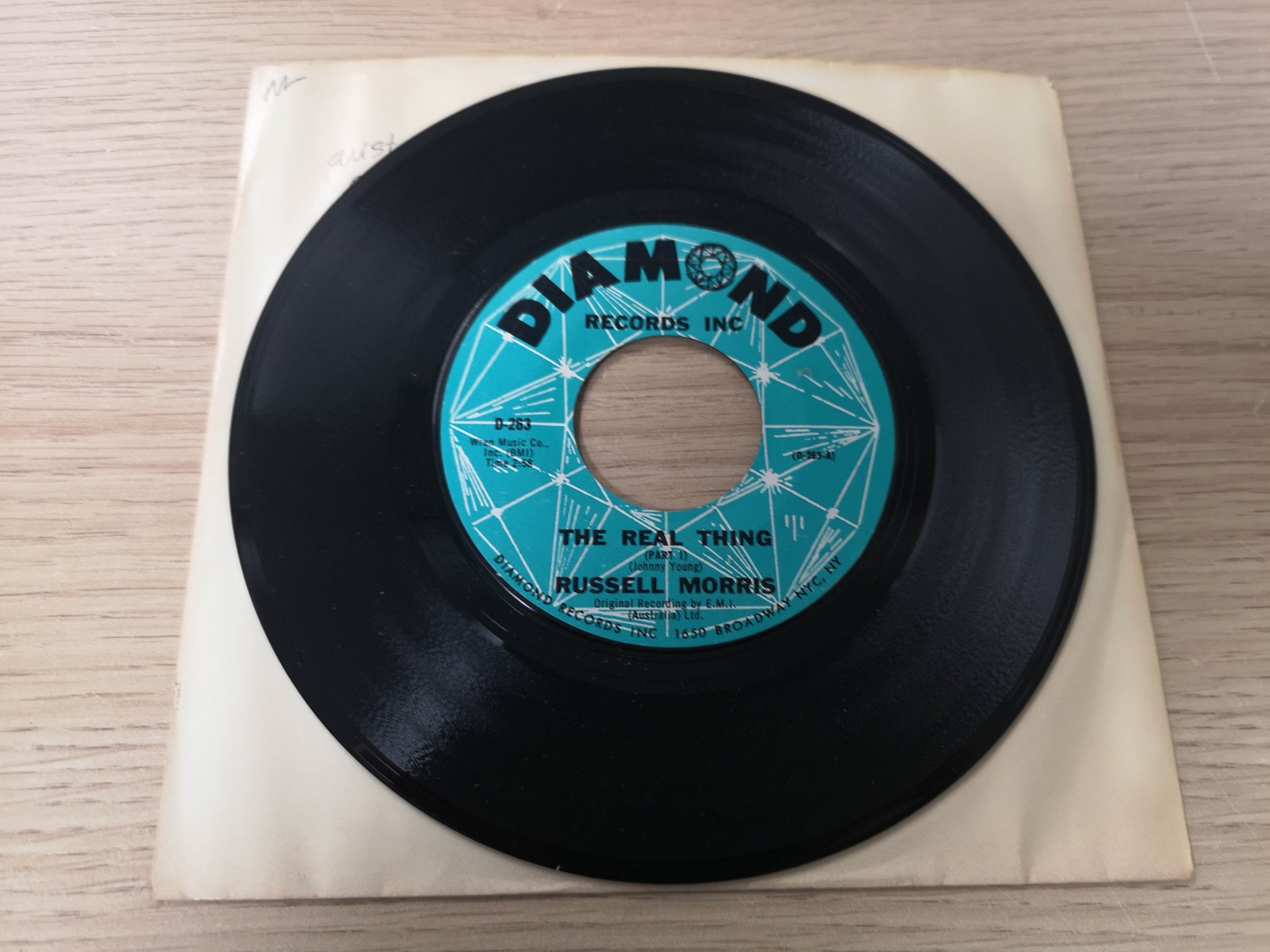 Russell Morris "The Real Thing" Orig US 1969 (7" Single) – bassin-maquette