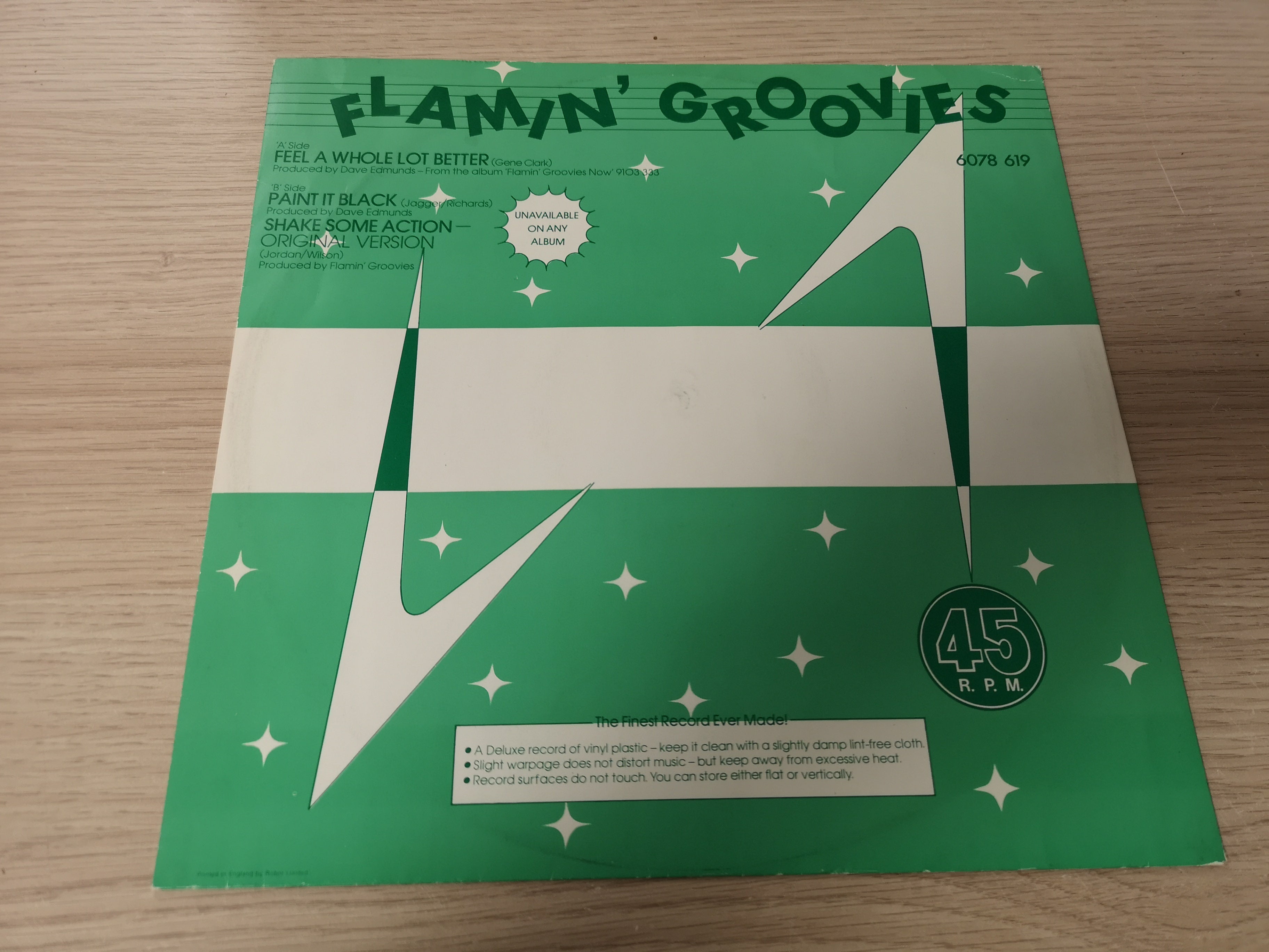 Flamin' Groovies "Feel a Whole Lot Better" Orig UK 1978 M-/M- (12" Max ...