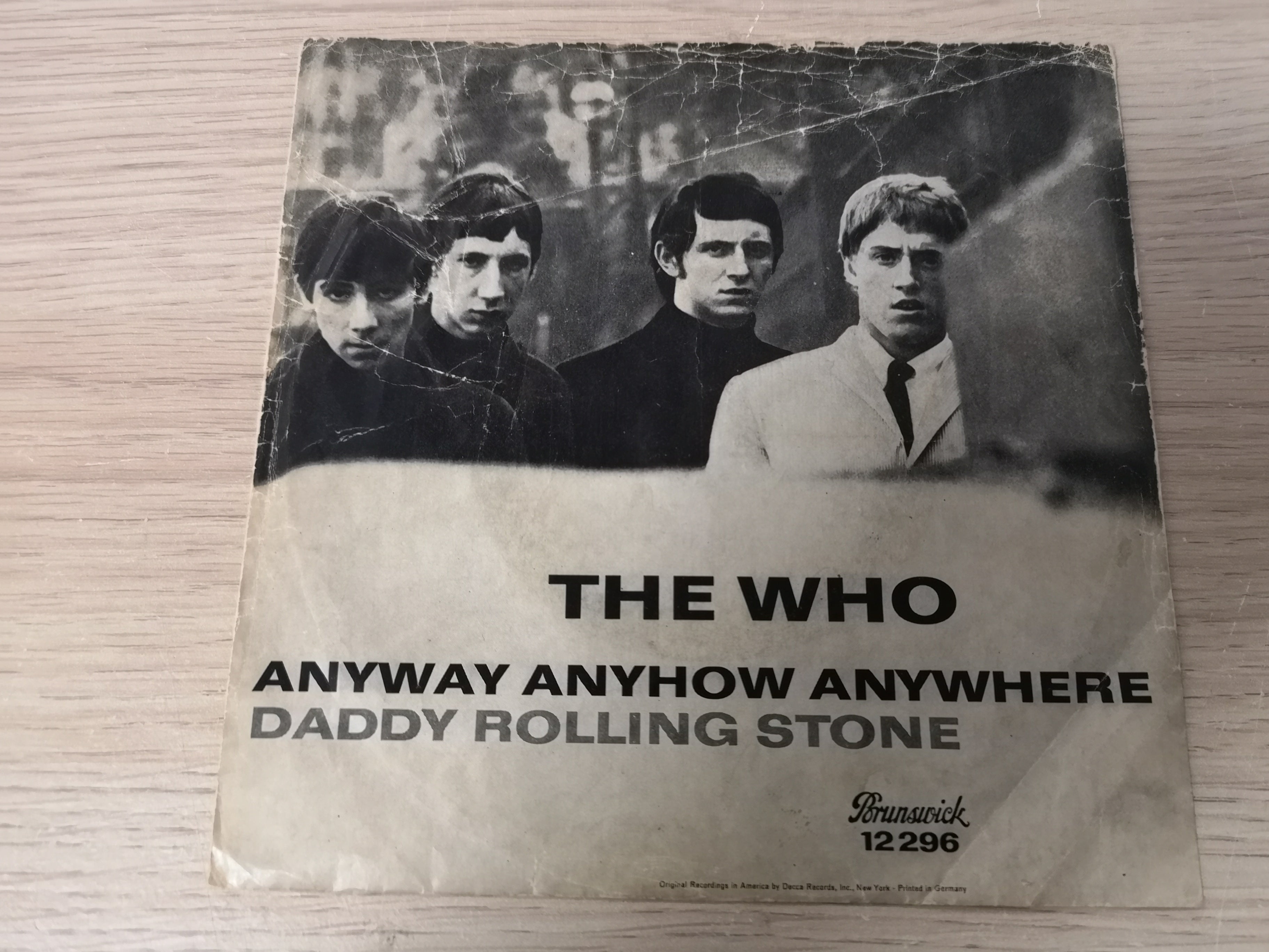 Who "Anyway Anyhow Anywhere" Orig Germany 1965 G+/VG++ (7" Single ...