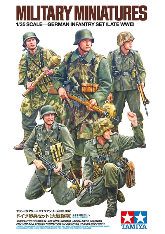 German Infantry Set (Late WWII) - TAMIYA 1/35 – bassin-maquette