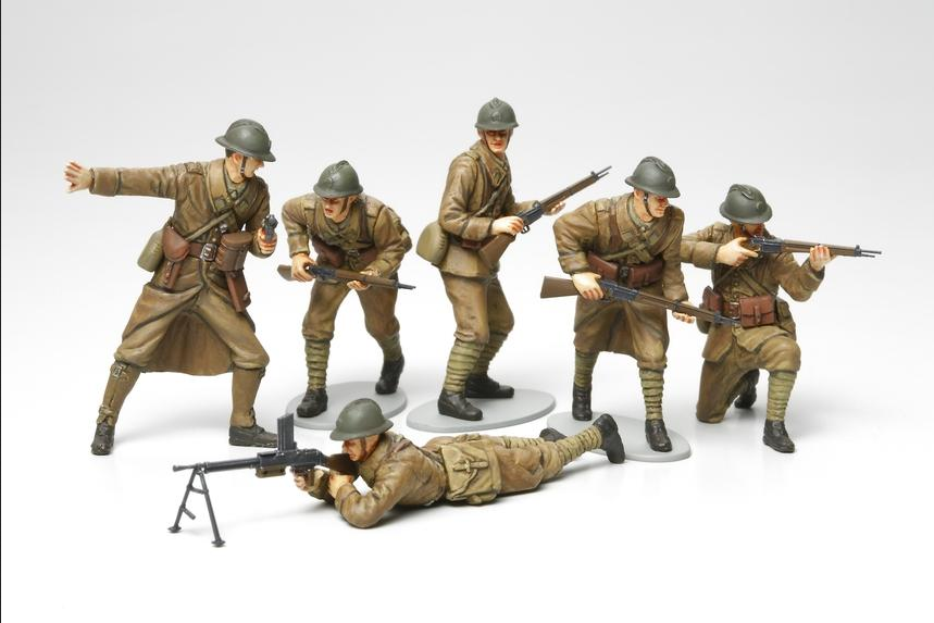 French Infantry Set - Military Miniatures - TAMIYA 1/35 – bassin-maquette