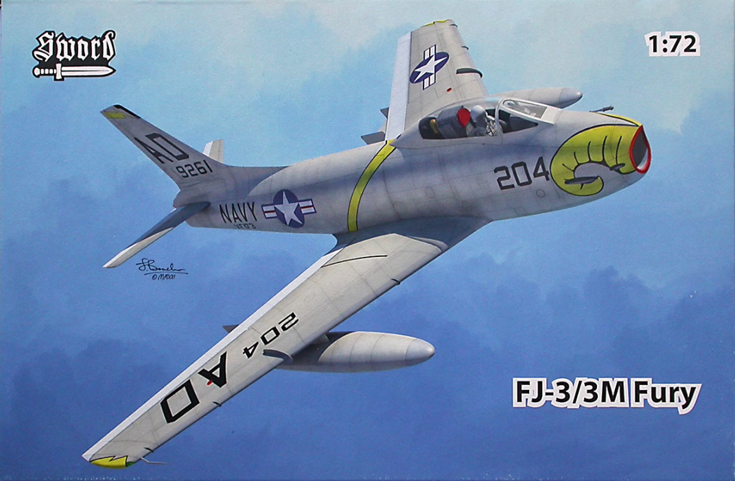 North American FJ-3 / FJ-3M Fury - SWORD MODELS 1/72 – bassin-maquette
