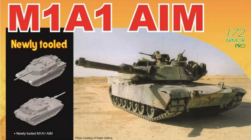 M1A1 Abrams AIM - DRAGON / CYBER HOBBY 1/72 – bassin-maquette