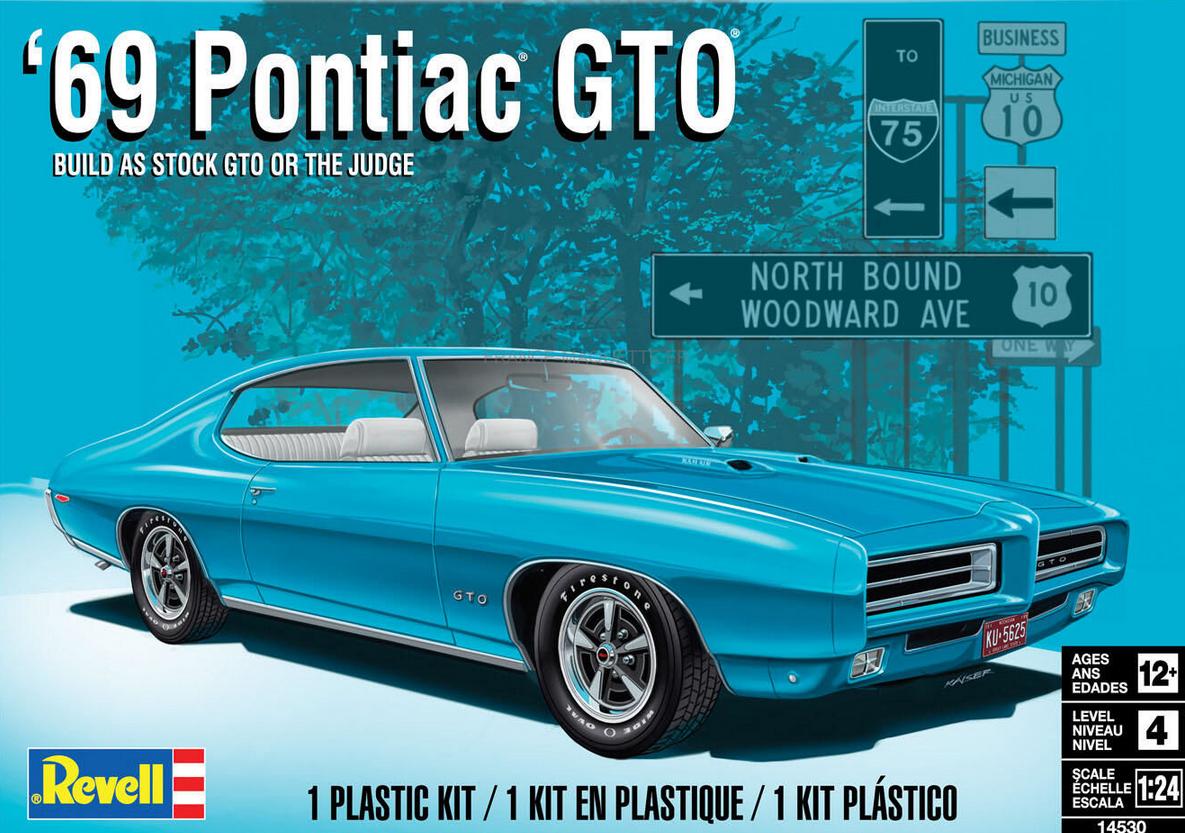 '69 Pontiac GTO (Build as Stock GTO or The Judge) 2n1 - REVELL 1/24 ...