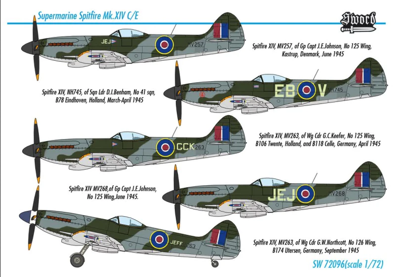 Spitfire Mk.XIV C/E Bubbletop - SWORD MODELS 1/72 – bassin-maquette