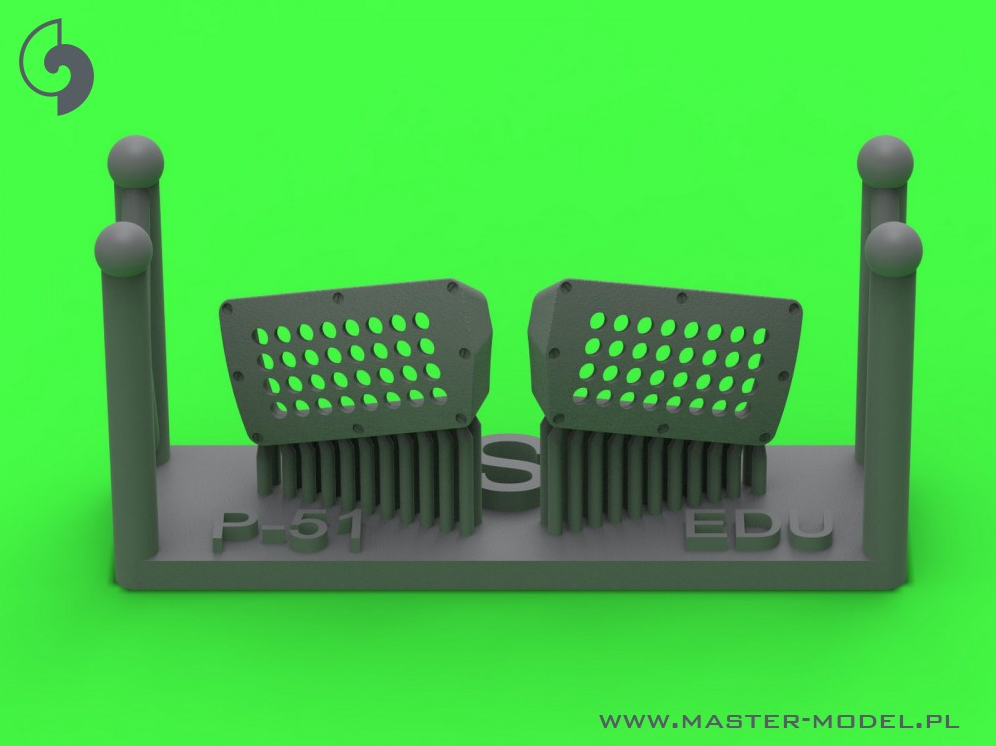 P-51 Mustang - carburator air filter cover - standard holed type (for ...