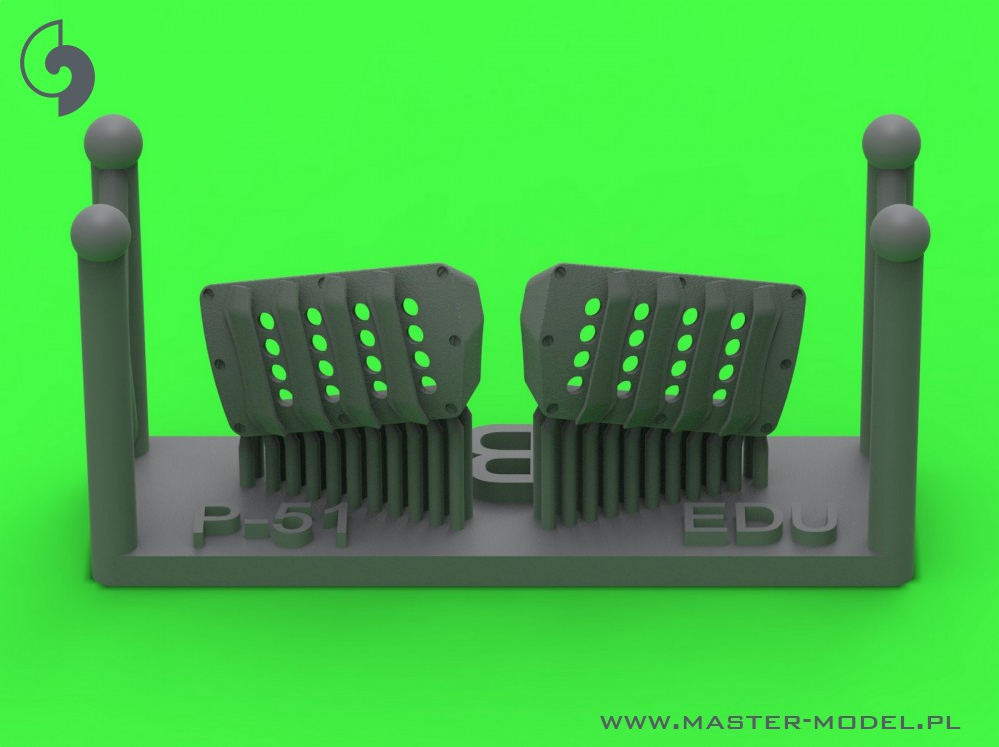 P-51 Mustang - carburator air filter cover - RAF louvred type - versio ...