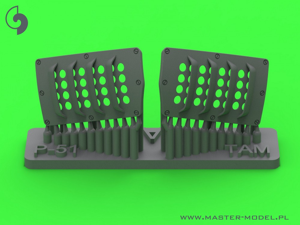 P-51 Mustang - carburator air filter cover - RAF louvred type - versio ...