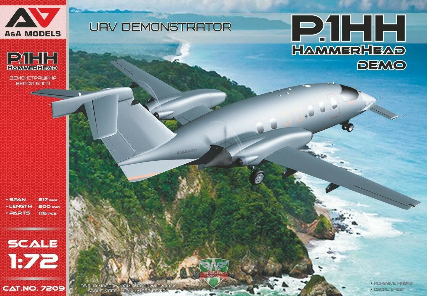 PIAGGIO P.1HH "Hammerhead" - A&A MODELS 1/72 – bassin-maquette