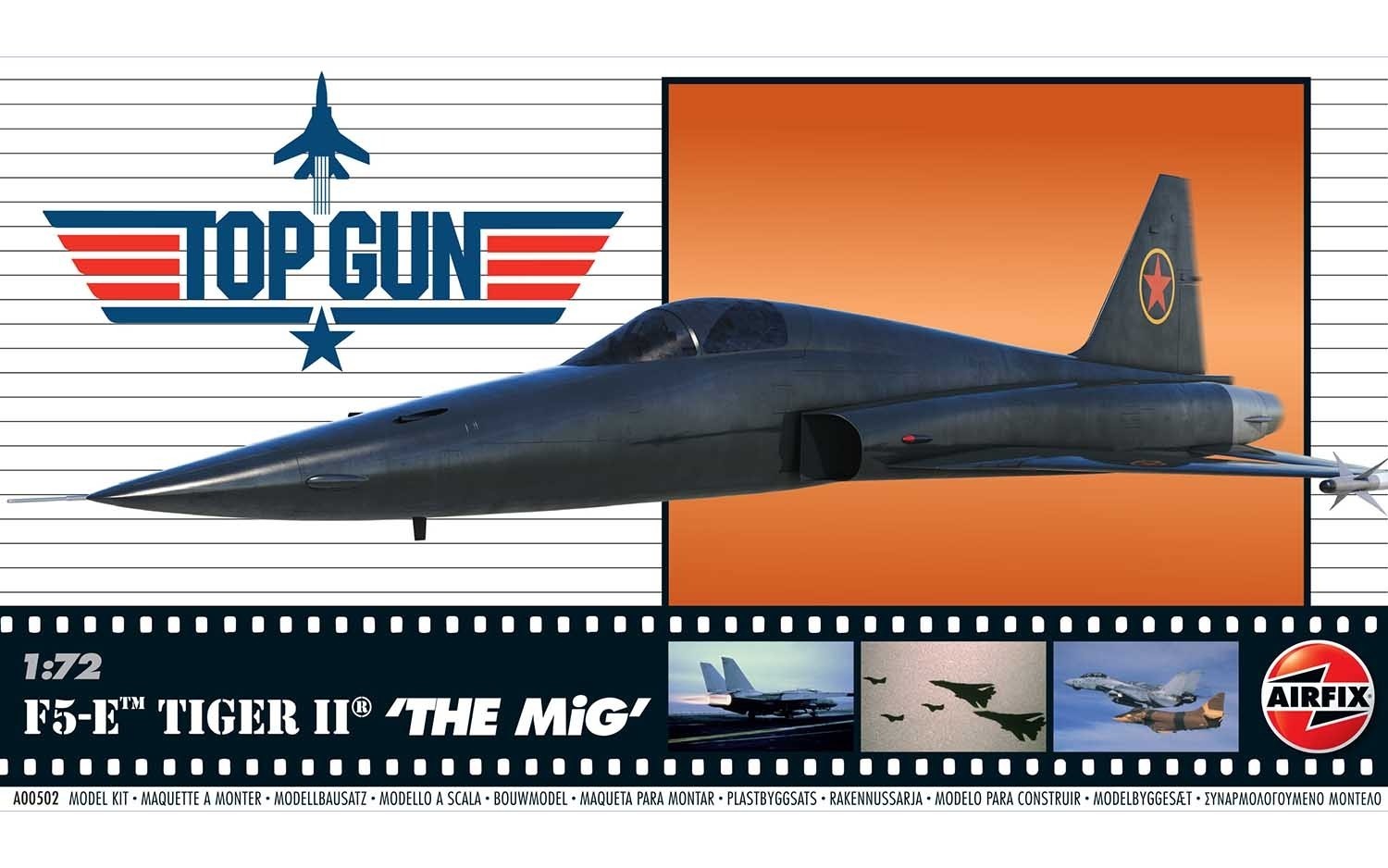 Top Gun F5-E Tiger II "THE MIG" - AIRFIX 1/72 – bassin-maquette