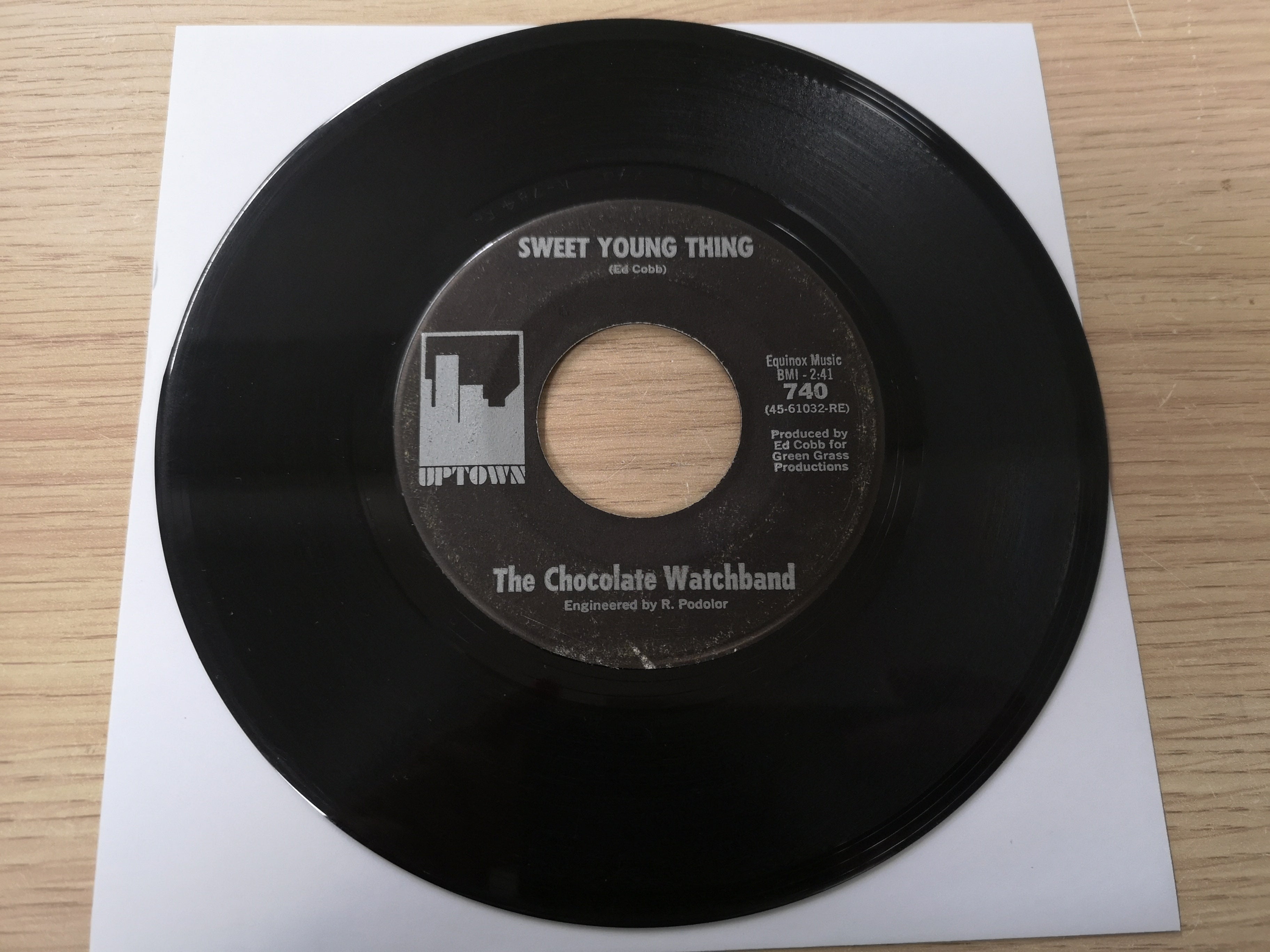 Chocolate Watchband "Sweet Young Thing" Orig US 1966 VG++ – bassin-maquette