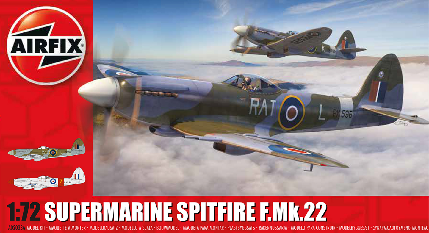 Supermarine Spitfire F.22 - AIRFIX 1/72 – bassin-maquette