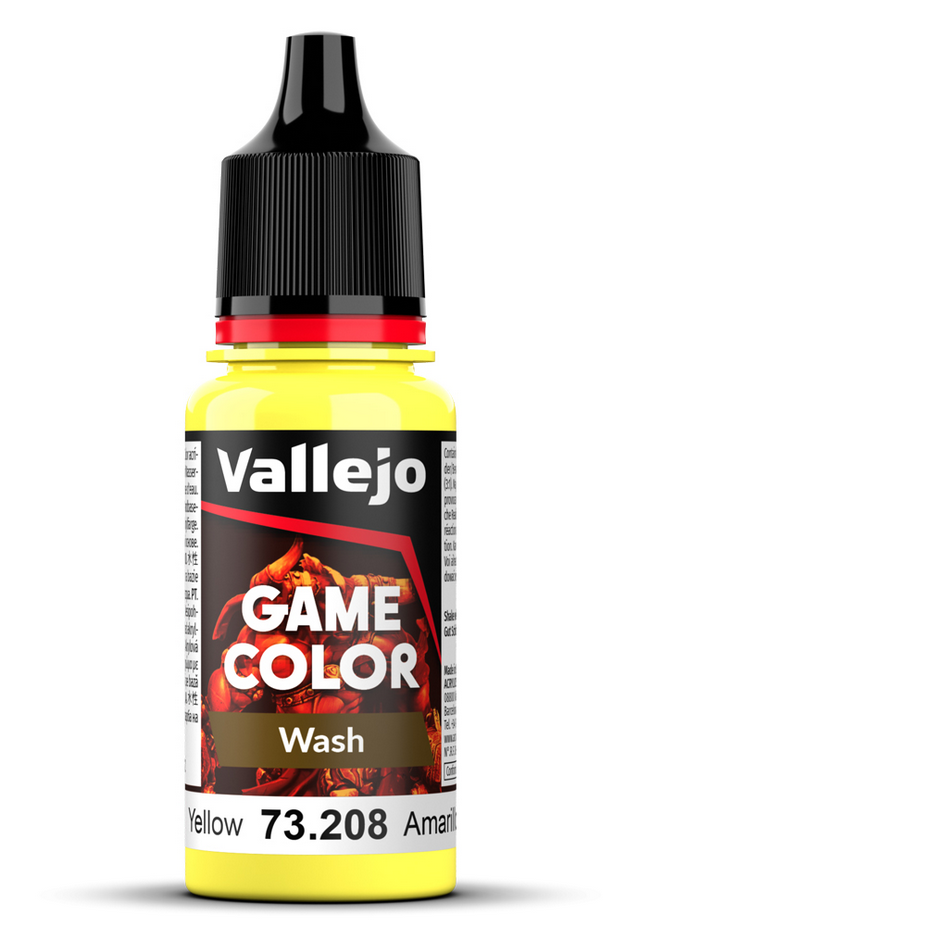 Game Color Wash - Jaune – Yellow - VALLEJO 73.208 – bassin-maquette