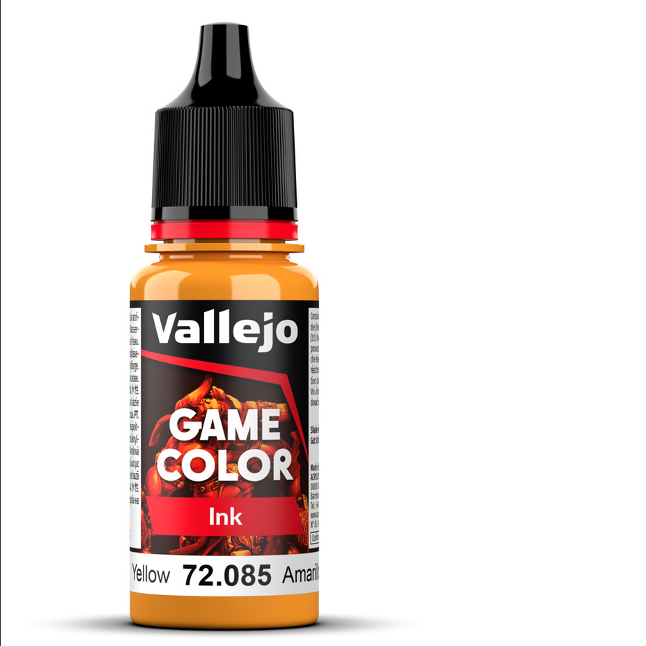 Game Color Ink - Jaune – Yellow - VALLEJO 72.085 – bassin-maquette